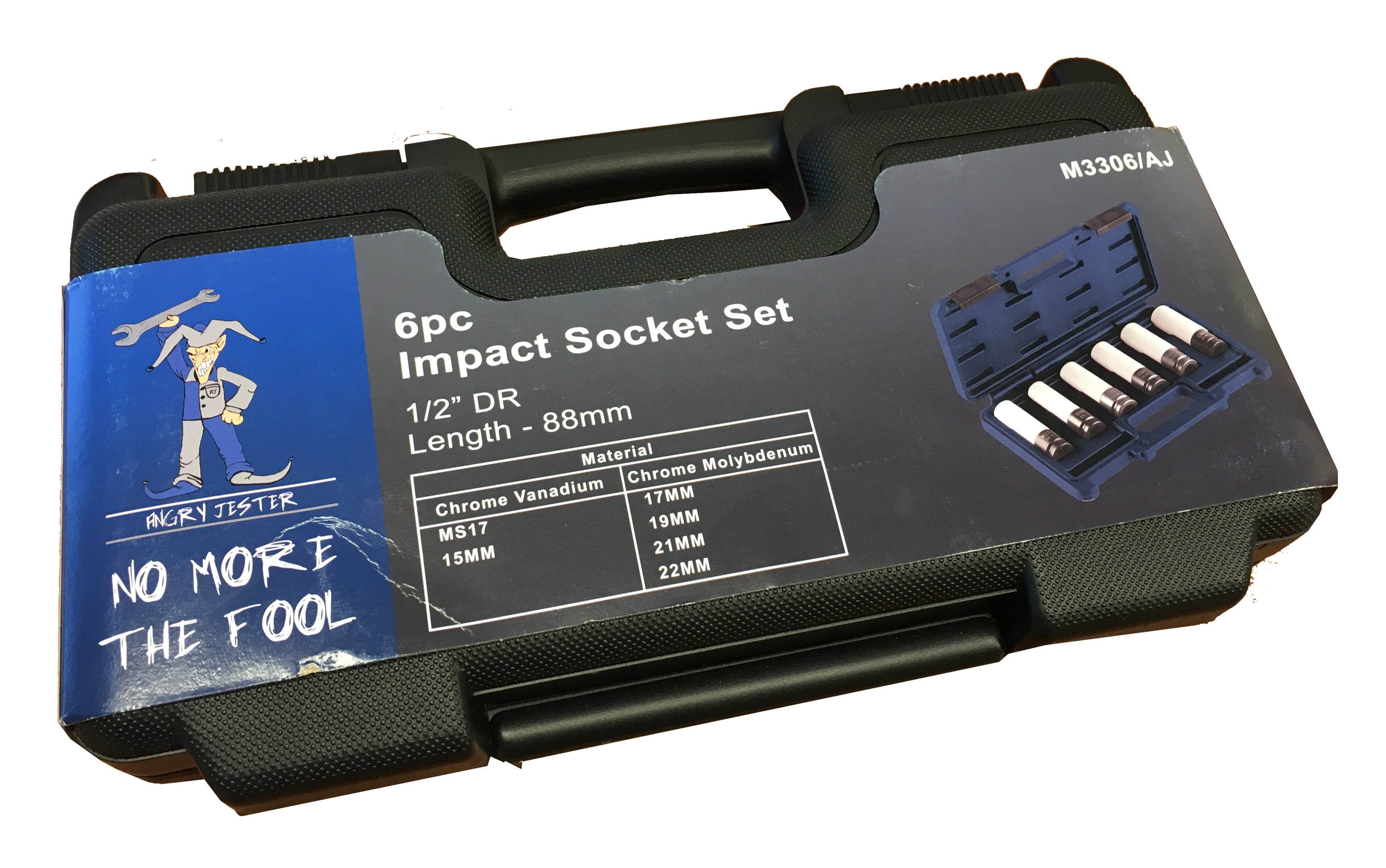 Angry Jester 6pc. 1/2 Dr. Impact Socket Set